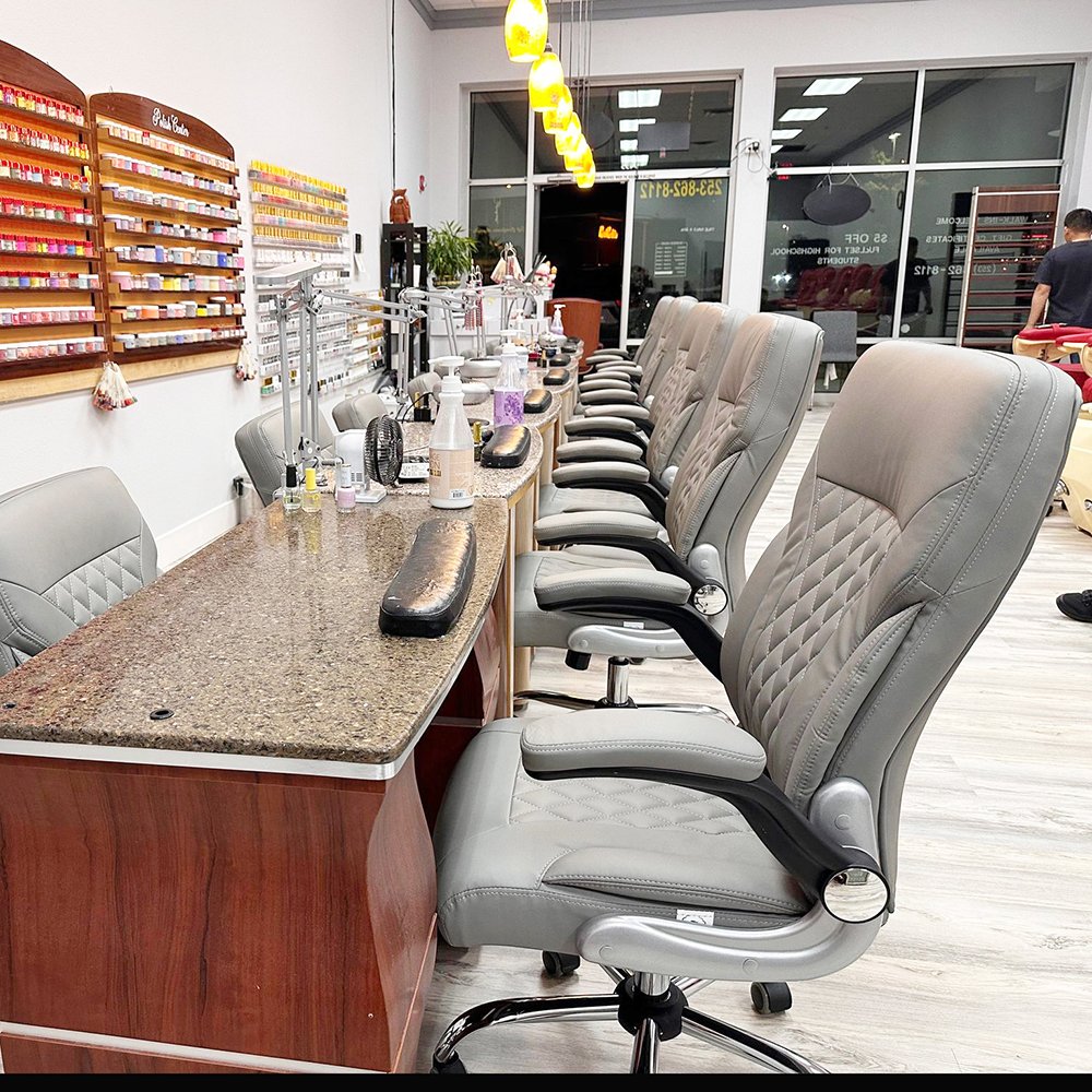 Combo Nail Table + Technician Chair + Customer Chair - Nail Chairs ...