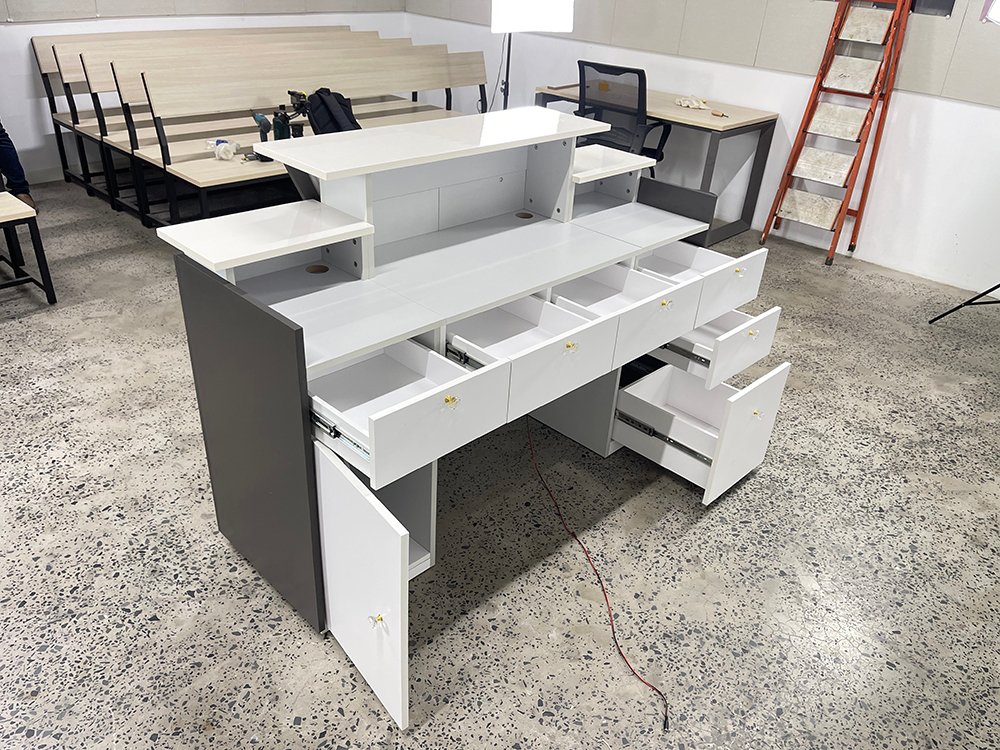 DIAMOND Reception Counter 63 inch (Espresso) - Nail Chairs, Nail Tables ...